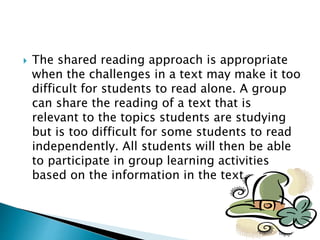 Shared reading strategy | PPTX