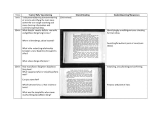 HE PANUI NGATAHI - Shared Reading | DOCX | Education