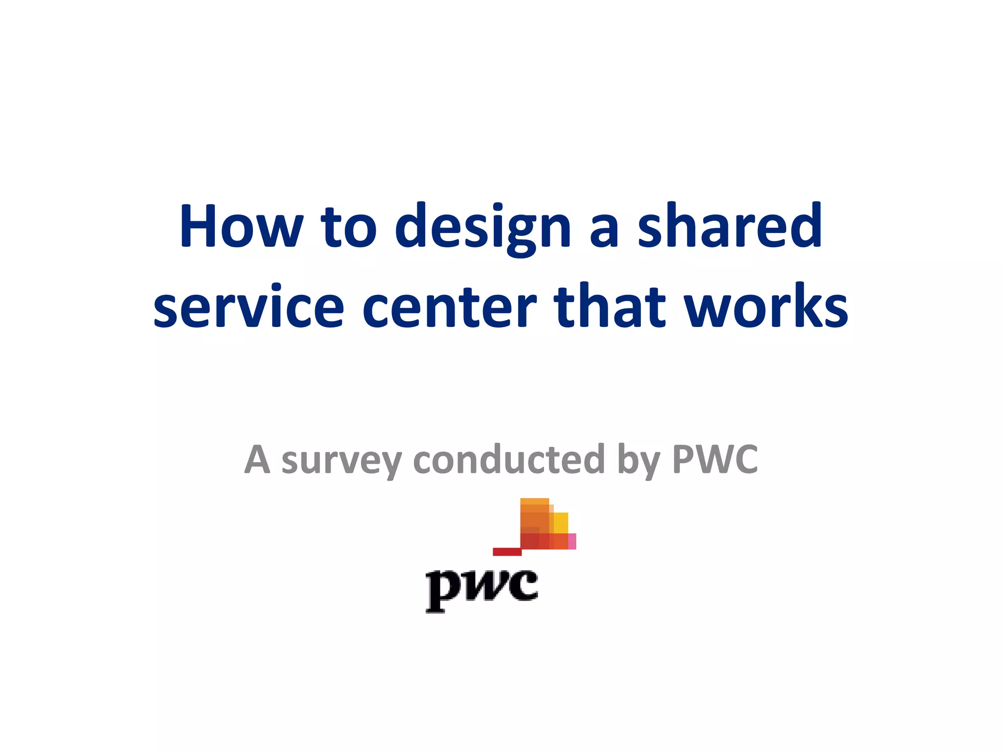 Shared service centers | PPTX