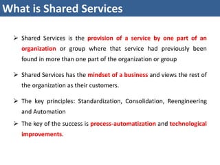 Shared service centers | PPTX