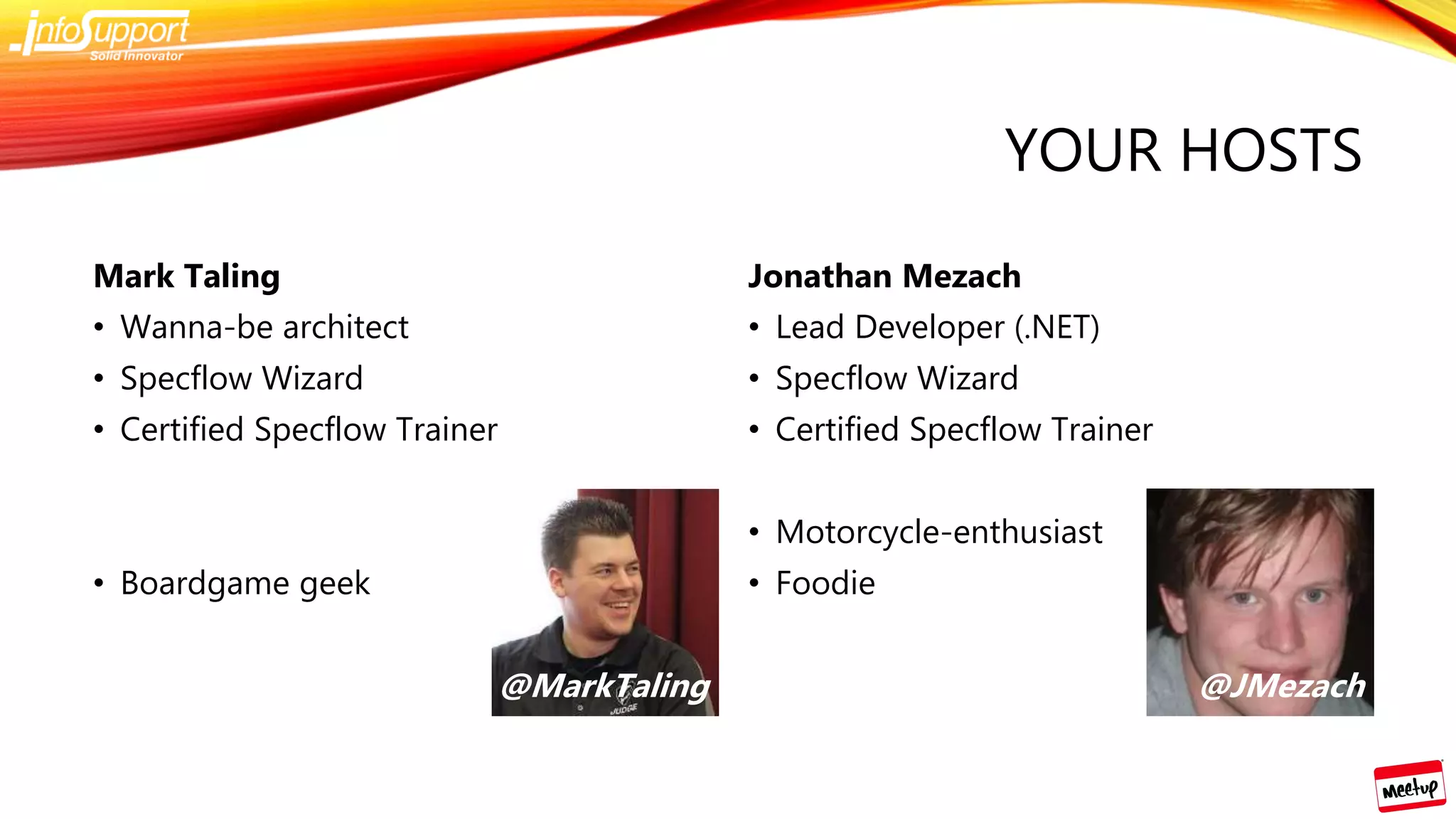 Dutch Specflow Users Meetup - Shared understanding | PPT