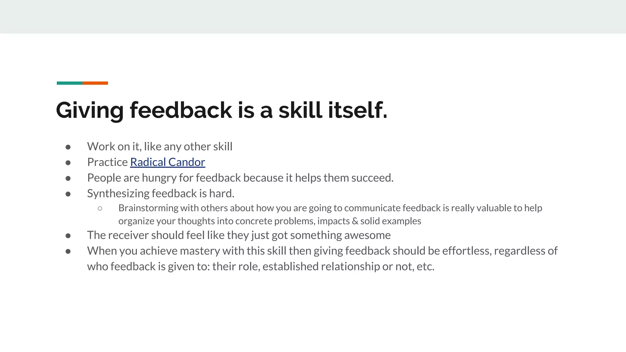 Building better people: How to give real-time feedback that sticks | PPT