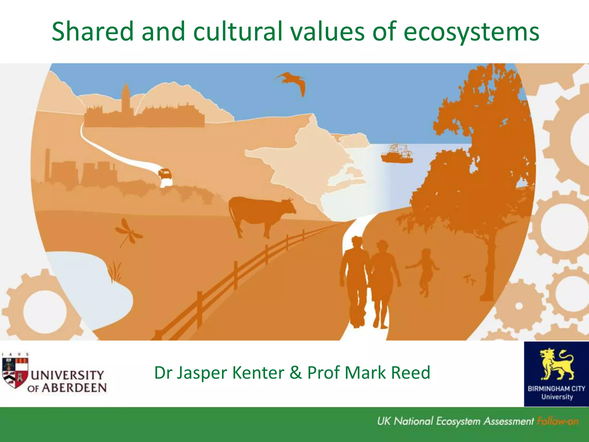 Shared and cultural values of ecosystems | PPTX