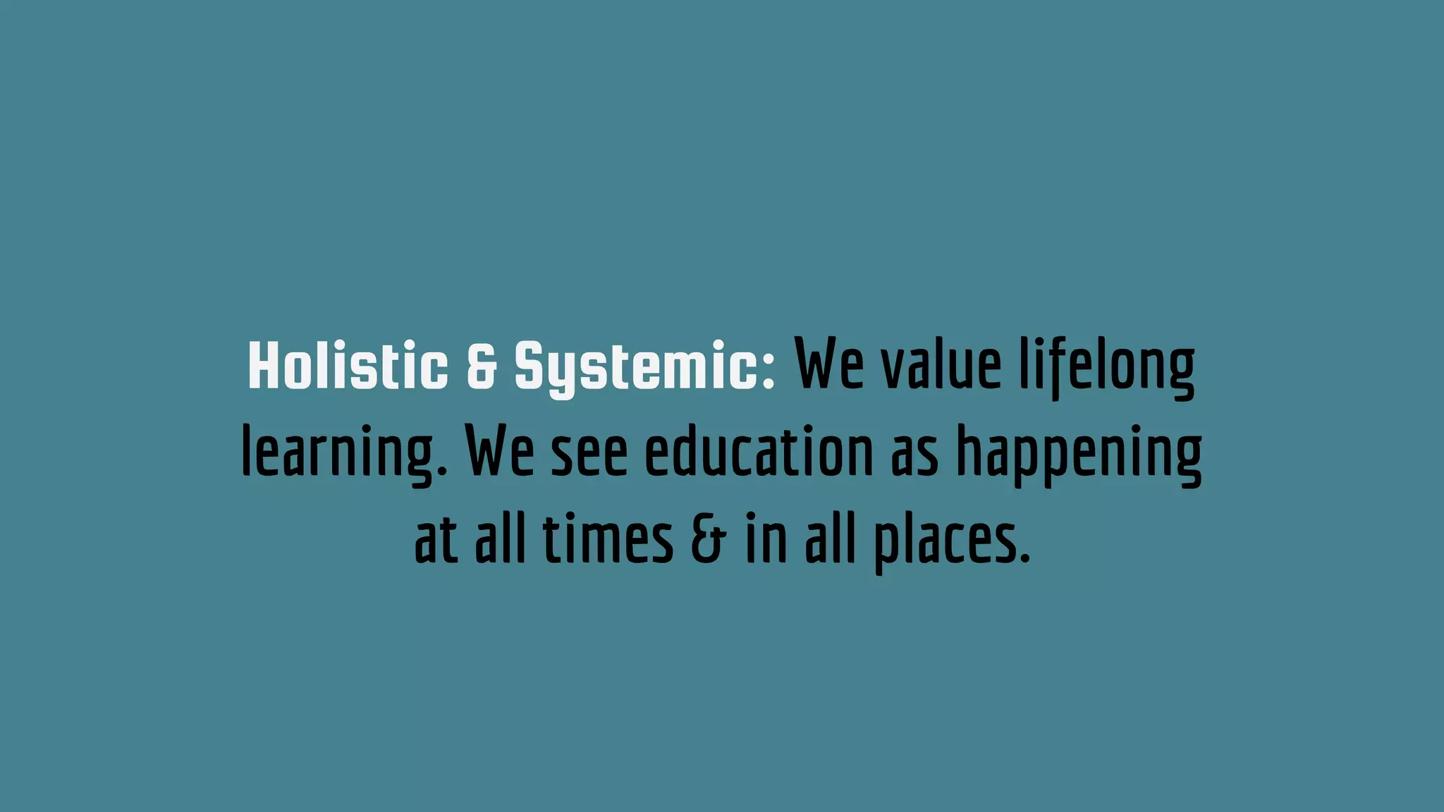 Our Values for Education | PDF