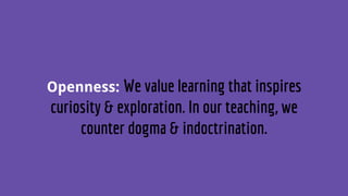Our Values for Education | PPT