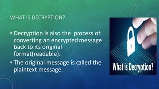Encryption and Decryption | PPTX