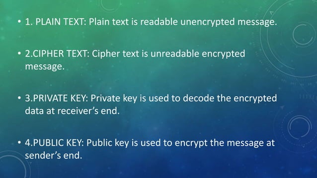 Encryption and Decryption | PPTX