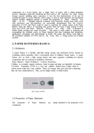 Abstract PAPER BATTERY-A PROMISING ENERGY SOLUTION | DOCX