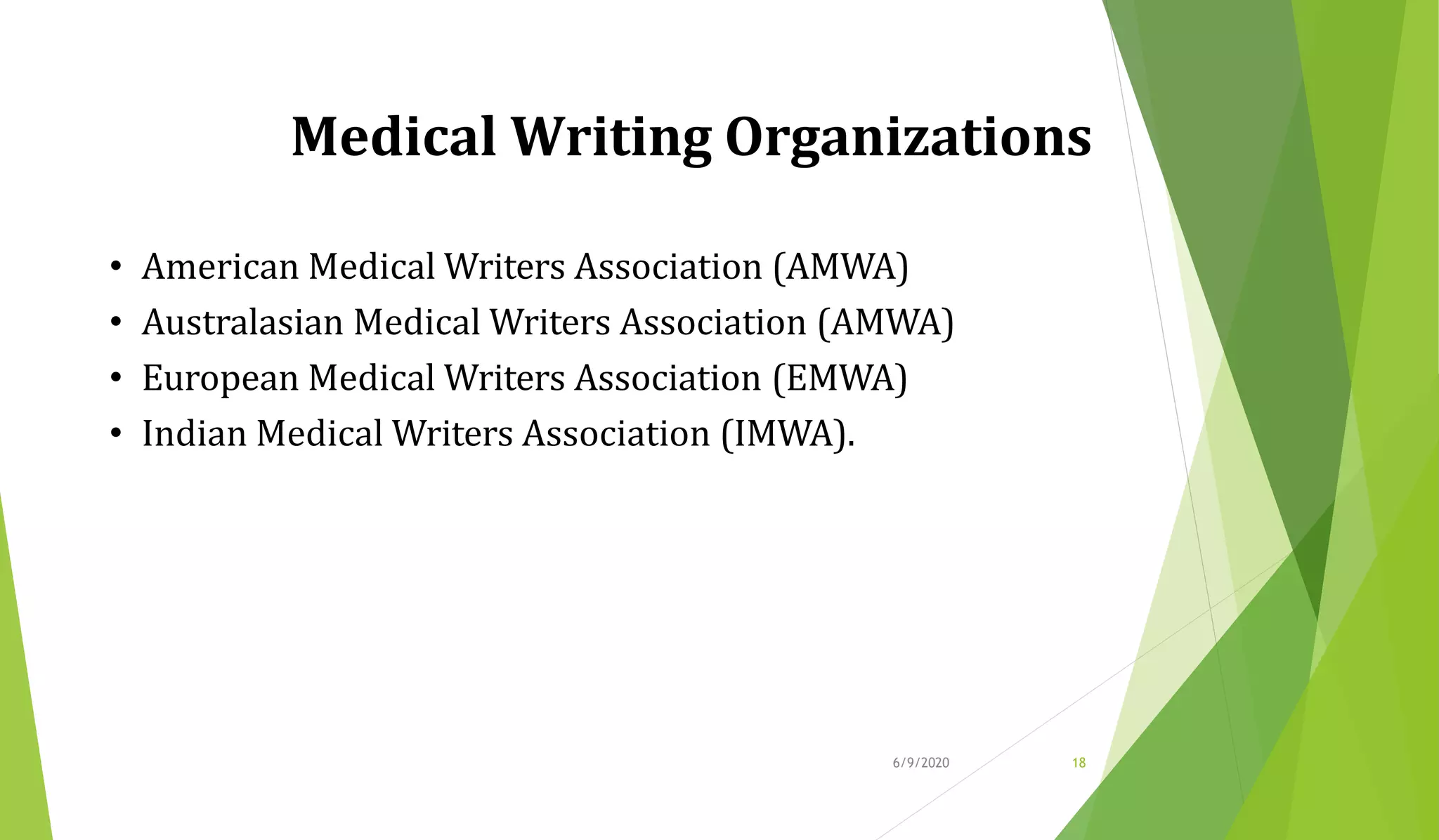 Medical writing as a concept and profile | PPSX