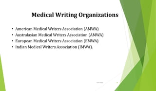 Medical writing as a concept and profile | PPSX
