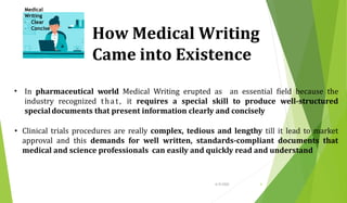 Medical writing as a concept and profile | PPSX