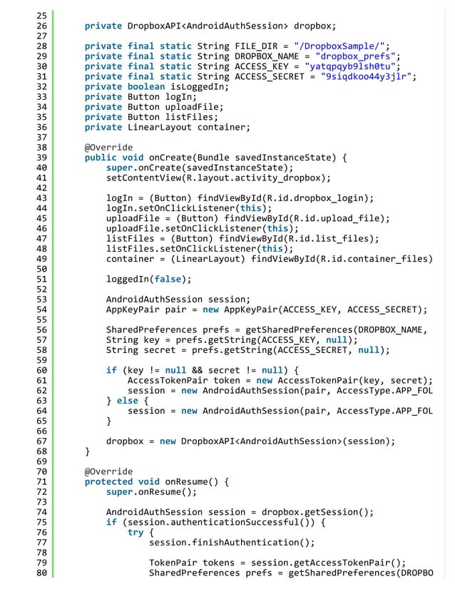 Share file to dropbox in android example | PDF