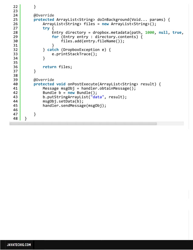 Share file to dropbox in android example | PDF
