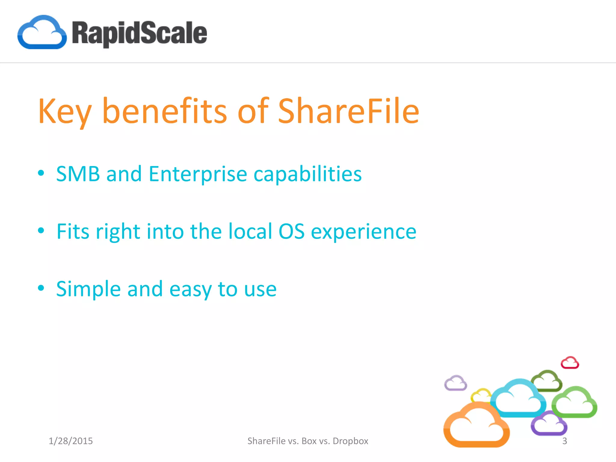 ShareFile vs Box vs Dropbox | PPT