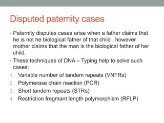 Forensic significance of DNA Profiling (Forensic biology) | PPTX