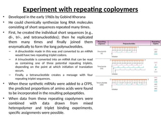 Share Genetic code and its role and function in cell | PPTX