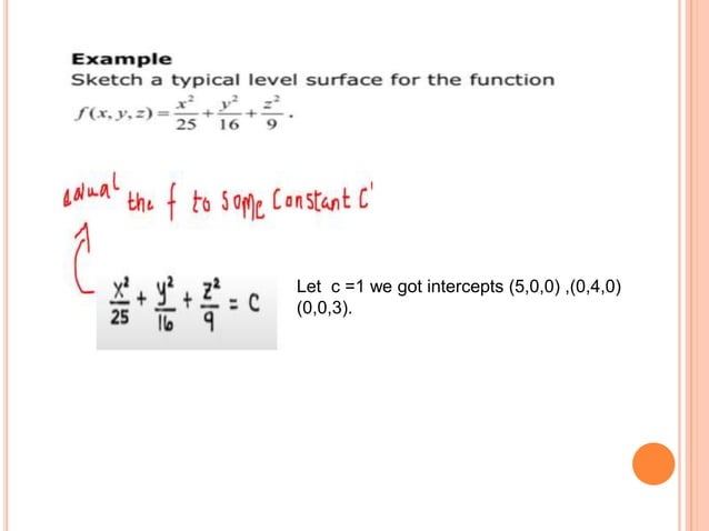 graphs, level curve and contours of function of two variable | PPT