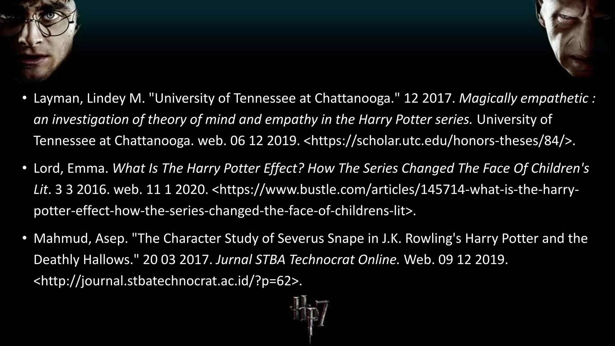 Presentation On Harry Potter and the Deathly Hallows by J. K. Rowling ...