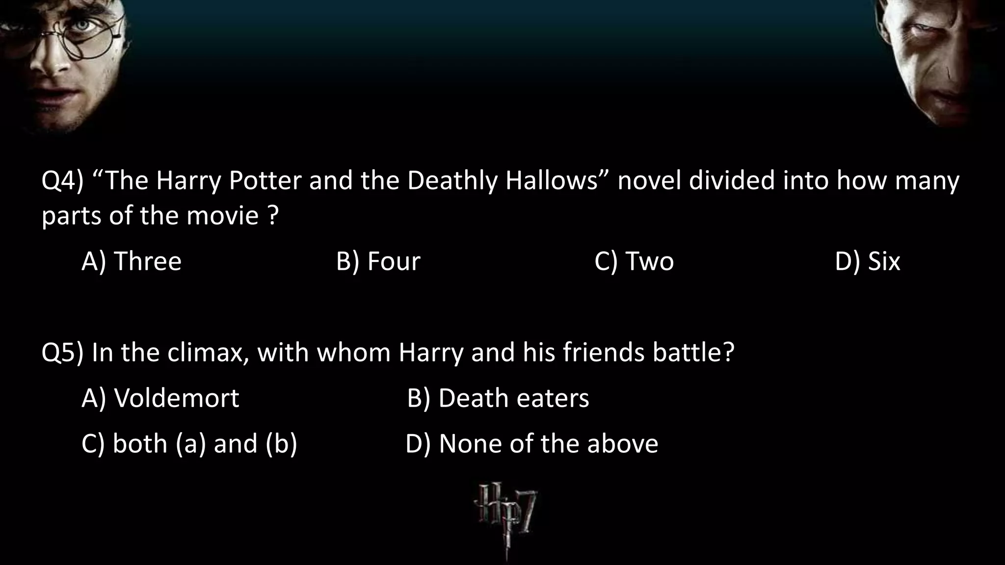 Presentation On Harry Potter and the Deathly Hallows by J. K. Rowling ...