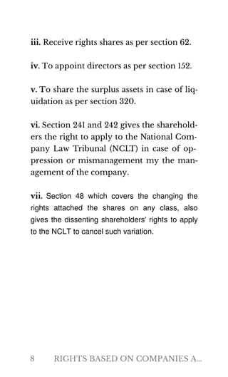 Shareholder Rights in India for Small Investors | PDF