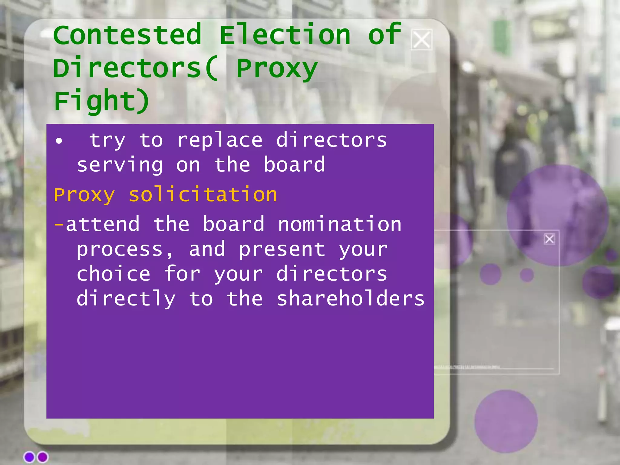 Shareholders and shareholder activism | PPTX
