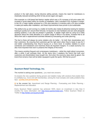 Shareholders vs Customers: Now is the time for a balanced equation in ...