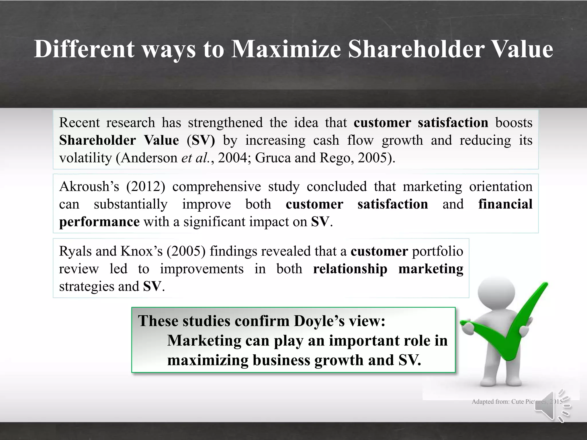 Can marketing orientation maximize shareholder value? | PPTX