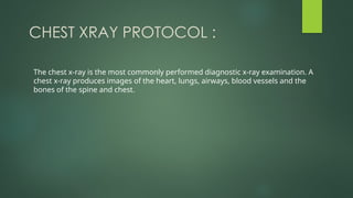 Share IMAGING PROTOCOL OF THORACIC CAVITY.pptx