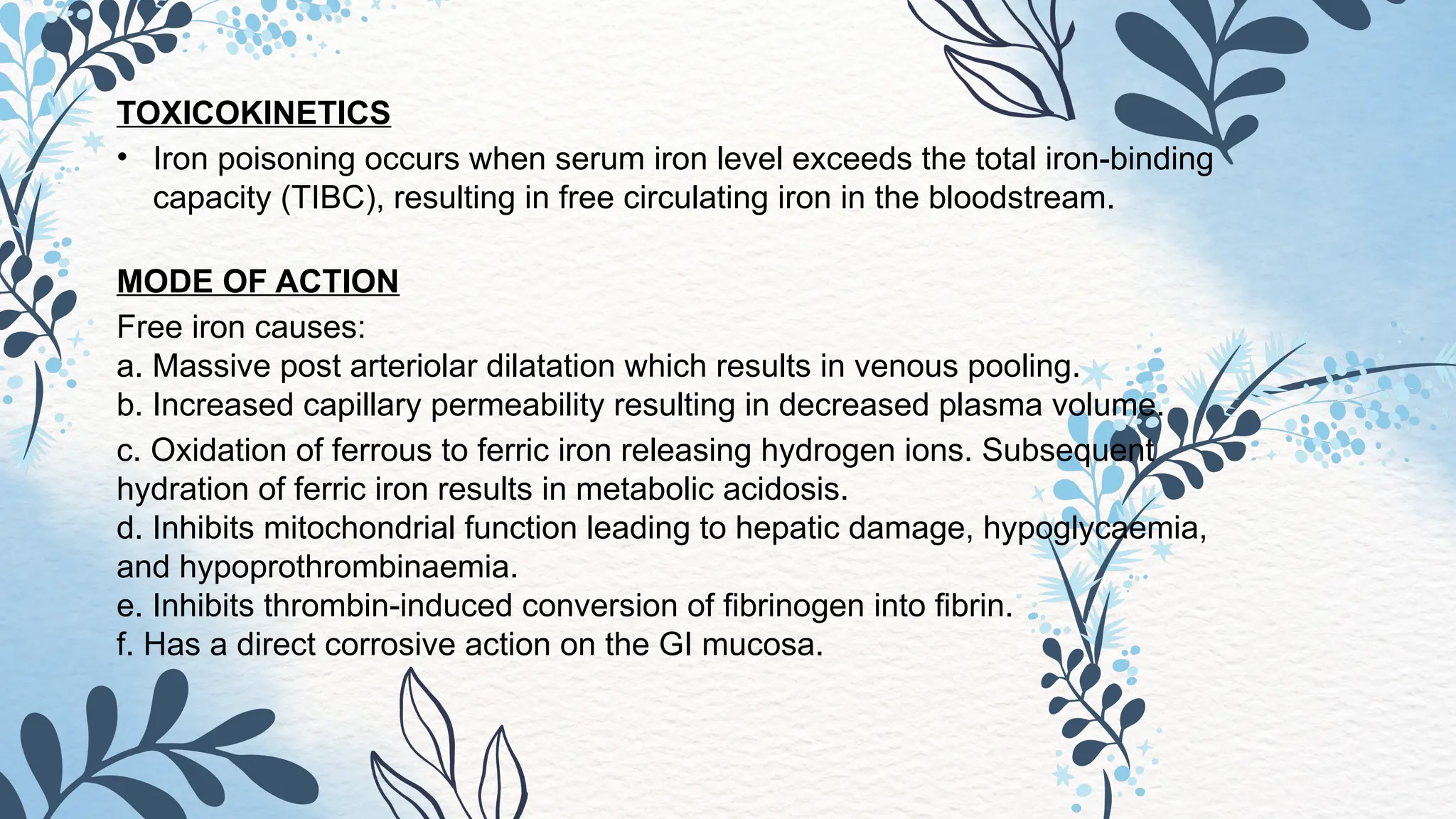 Share iron poisoning fatal dose treatment pptx | PPTX