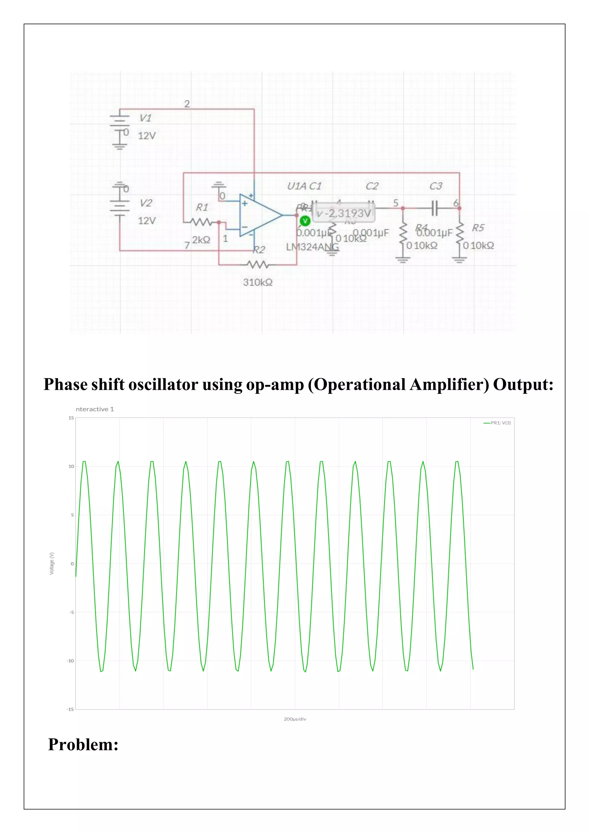 Oscillator Circuit using Multisim Software | PDF