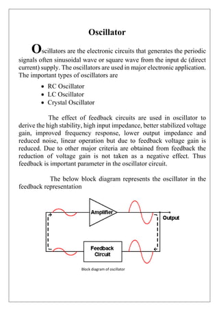 Oscillator Circuit using Multisim Software | PDF