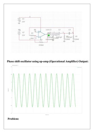Oscillator Circuit using Multisim Software | PDF