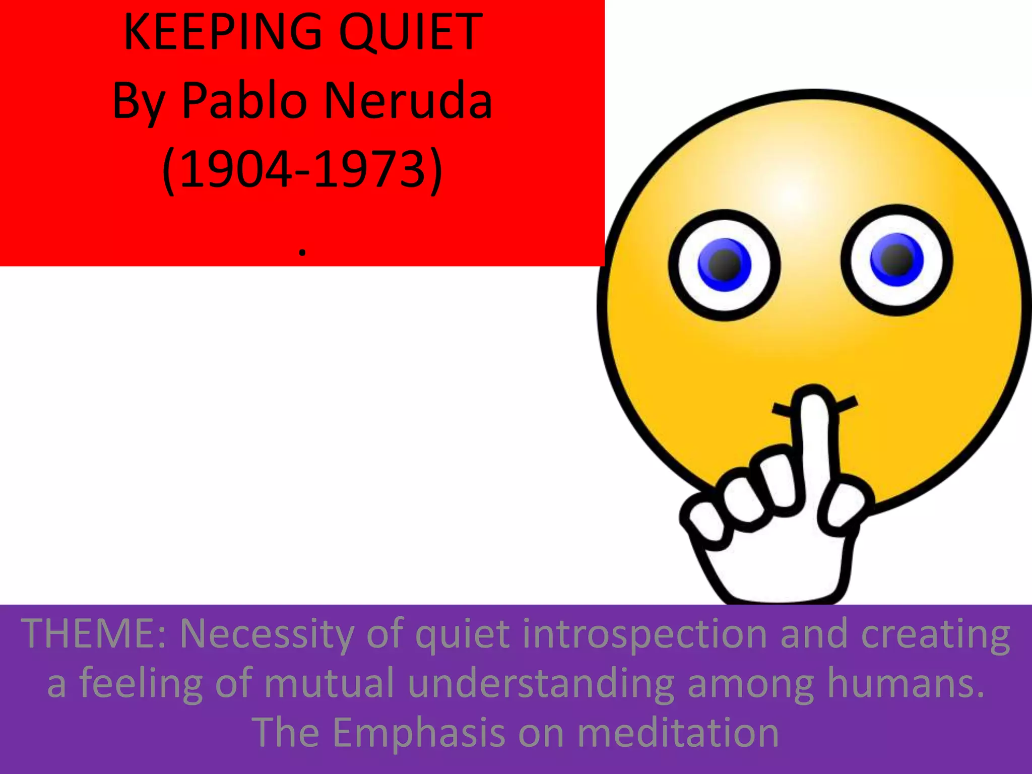 Share KEEPING QUIET.pptx