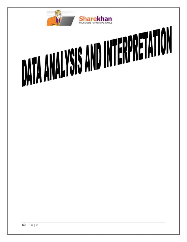 Sharekhan project report ,mba | DOCX | Stocks and Bonds | Personal ...