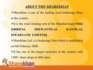 Sharekhan ppt | PPT