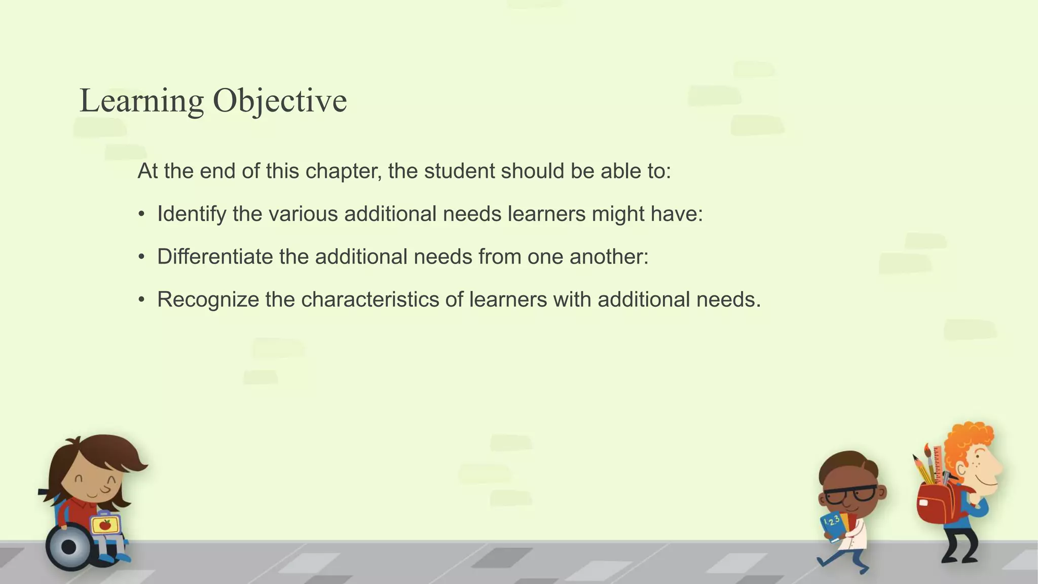 Share Learners with Additional Needs.pptx