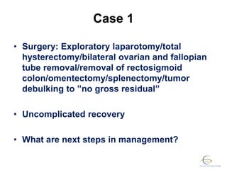 Topic-Driven Round Table on Low Grade Serous Ovarian Cancer | PPT