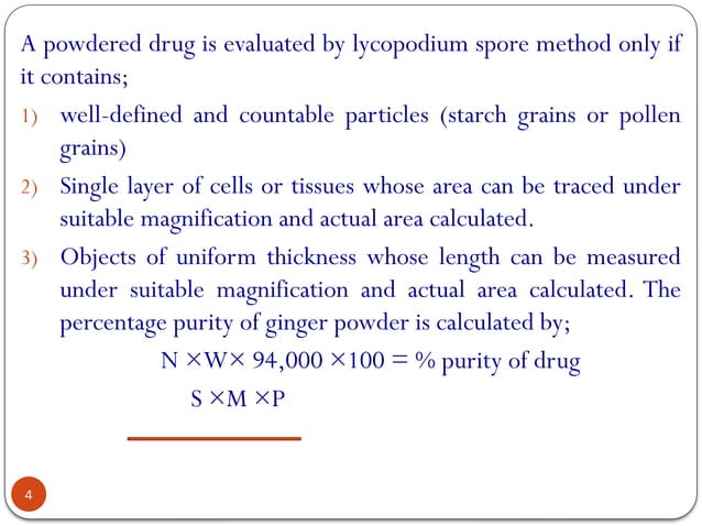 Lycopodium spor.pptx' pharmacognocy and phytochemistry | PPT