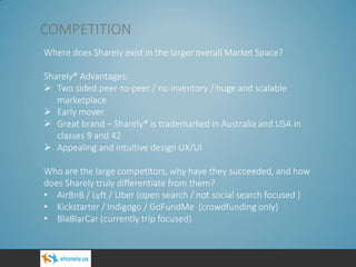 Sharely - Join The Sharing Revolution Pitch Deck | PPT