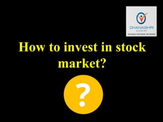 Share Market Basics for Beginners | PPTX