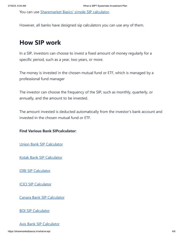 what is sip | PDF