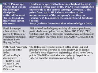 Share market report | PPT