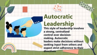 Share MED 1-LEADERSHIP(STYLES OF LEADERSHIP) PPT | PPTX