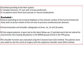 MIROS (Minimally Invasive Reduction and Osteosynthesis System®) | PDF
