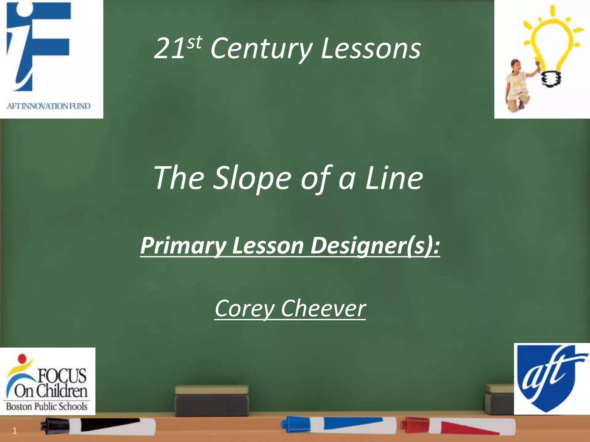 Share My Lesson: The Slope of a Line | PPTX