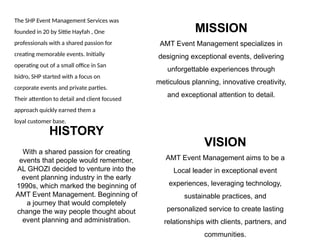 ANNIVERSARY EVENT MANAGEMENT SERVICES(SHP) .ppt