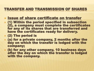 Share nd share capital | PPT