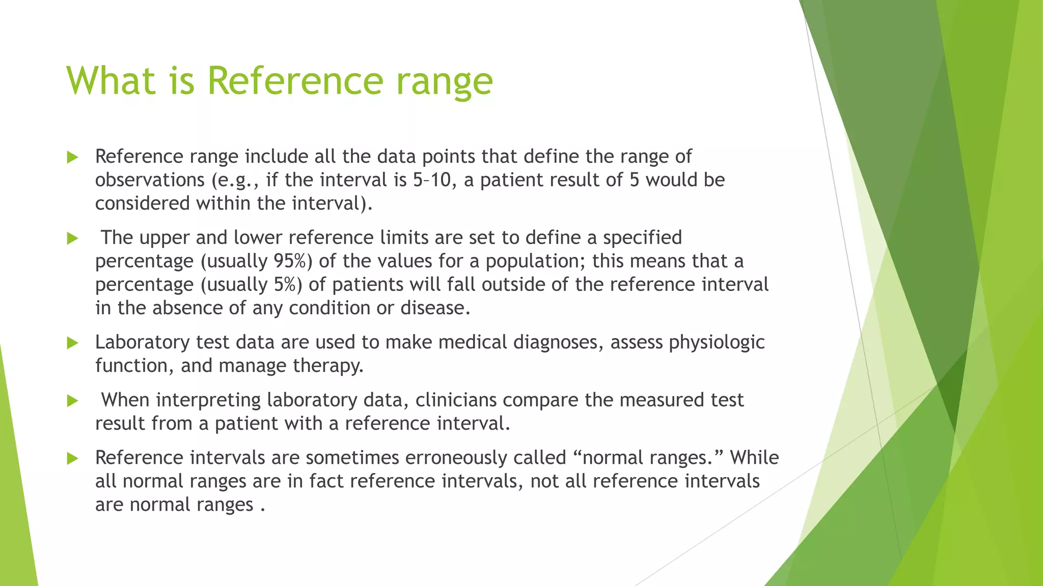 Normal and Referance Range | PPTX