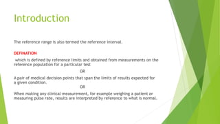 Normal and Referance Range | PPTX