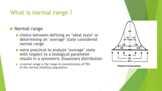 Normal and Referance Range | PPTX | Medical Tests | Medical Health
